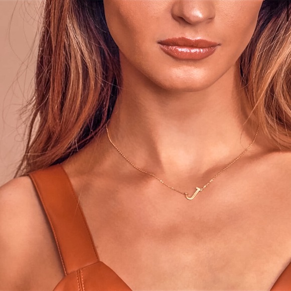 Jewelry | Letter J Initial Gold Chain Dainty Necklace | Poshmark